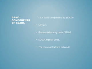 an introduction to scada. | PPTX