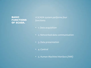 an introduction to scada. | PPTX