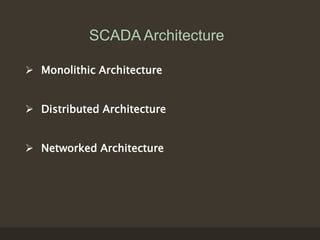 SCADA a complete overview | PPTX | Operating Systems | Computer ...
