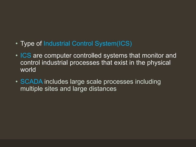 SCADA a complete overview | PPTX | Operating Systems | Computer Software and Applications