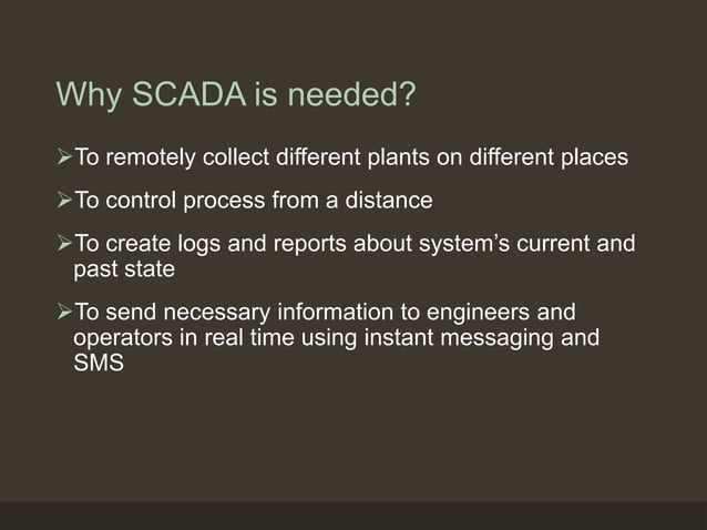 SCADA a complete overview | PPTX | Operating Systems | Computer Software and Applications