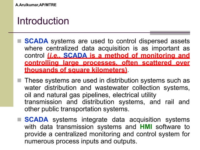 Scada | PPTX | Operating Systems | Computer Software and Applications