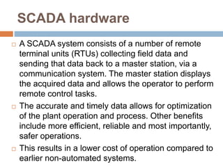 SCADA.pptx supervisory control and data aquasition | PPTX