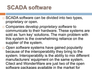 SCADA.pptx supervisory control and data aquasition | PPTX