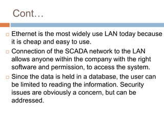 SCADA.pptx supervisory control and data aquasition | PPTX