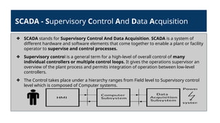 Supervisory control and Data Acquisition -PSOC - EE3602 | PPTX