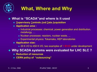 SCADA Estado Actual Y Perspectivas Conceptos | PPT