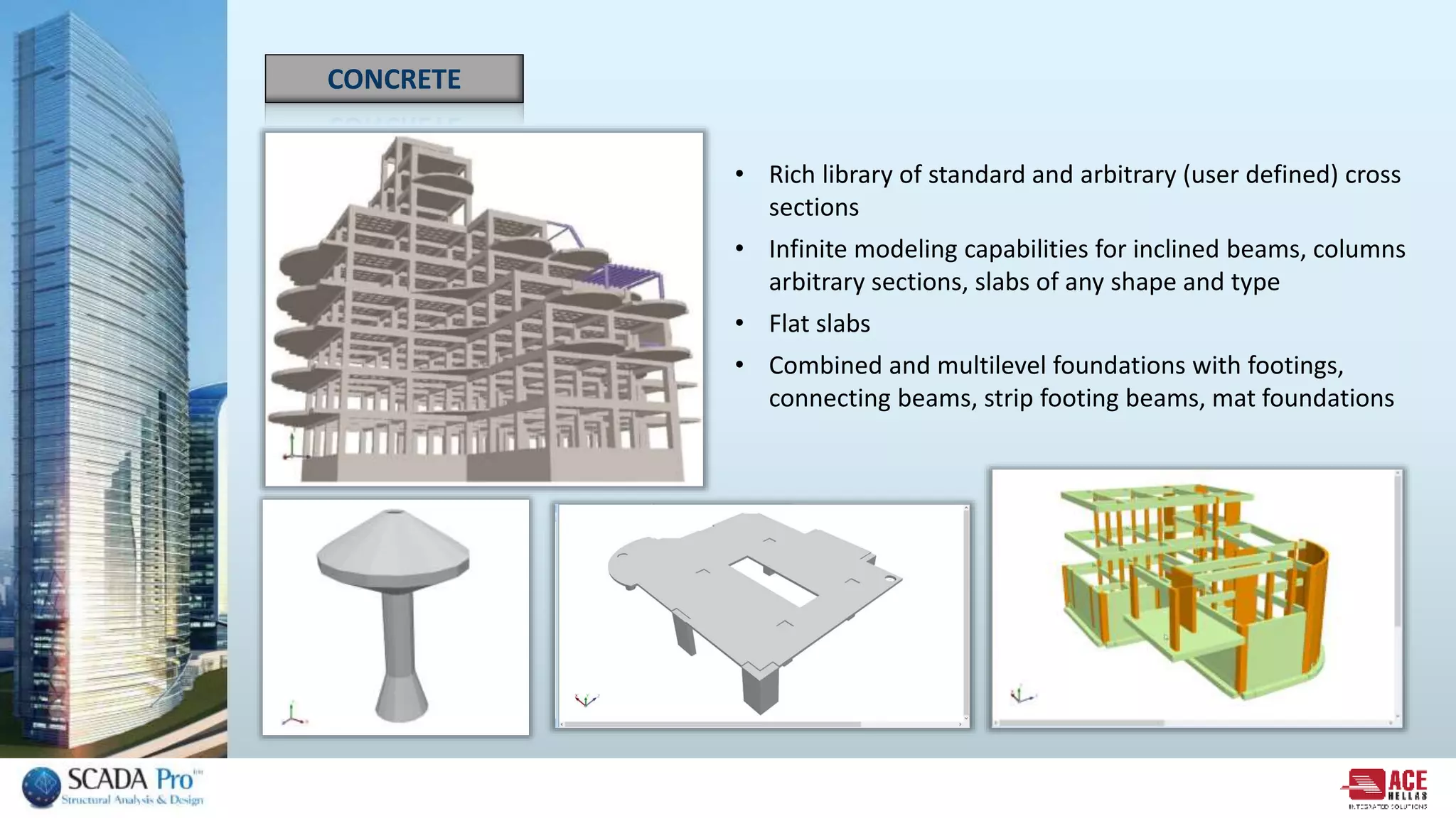 Structural Computer Aided Design and Analysis Professional SCADA Pro 16 ...