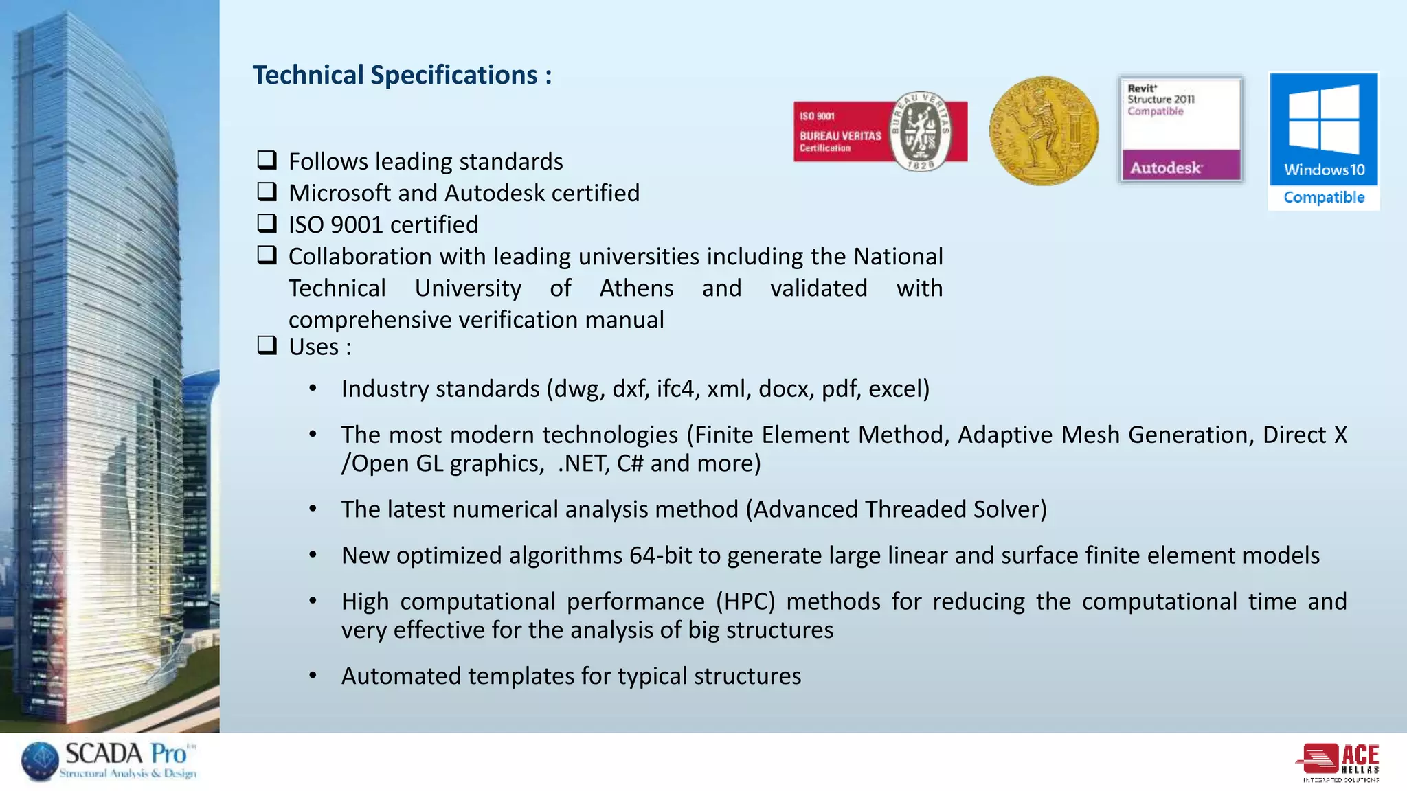 Structural Computer Aided Design and Analysis Professional SCADA Pro 16 ...