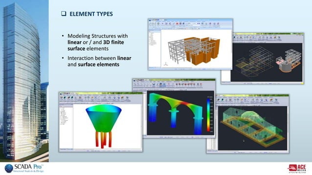Structural Computer Aided Design and Analysis Professional SCADA Pro 16 ...
