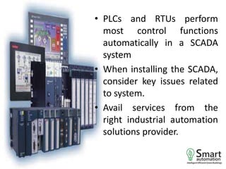 Scada and its Role in Industrial Automation | PPT
