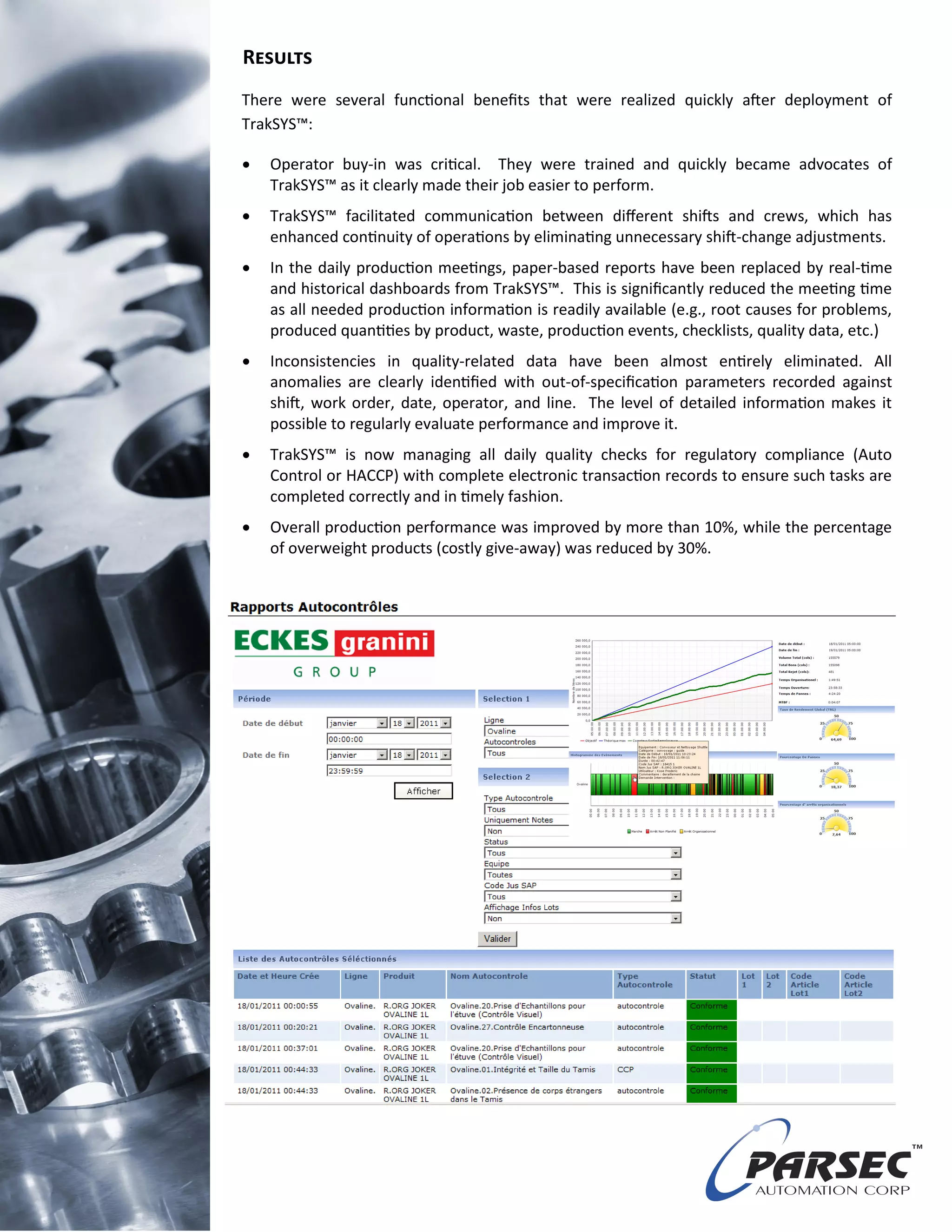 Scada And Performance Traksys Case Study Eckes Granini | PDF