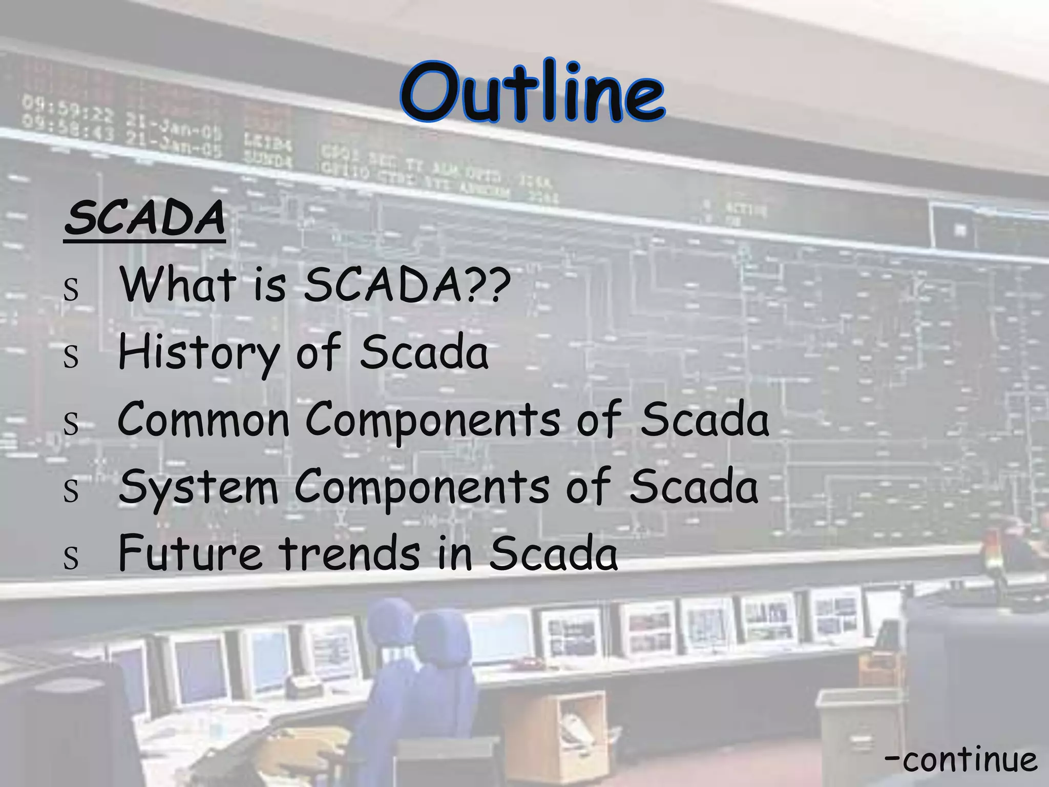 Scada and power system automation | PPTX