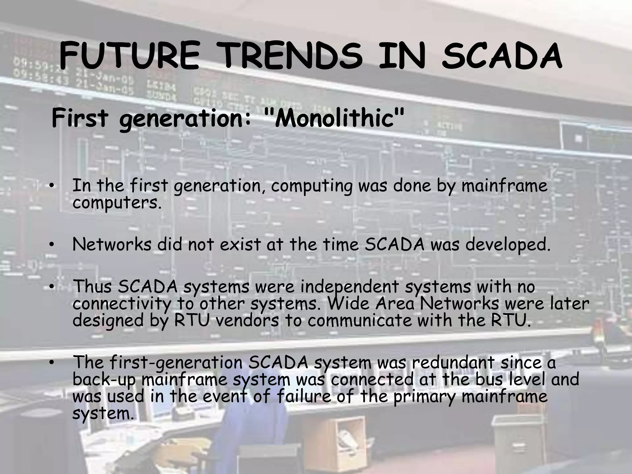 Scada and power system automation | PPTX