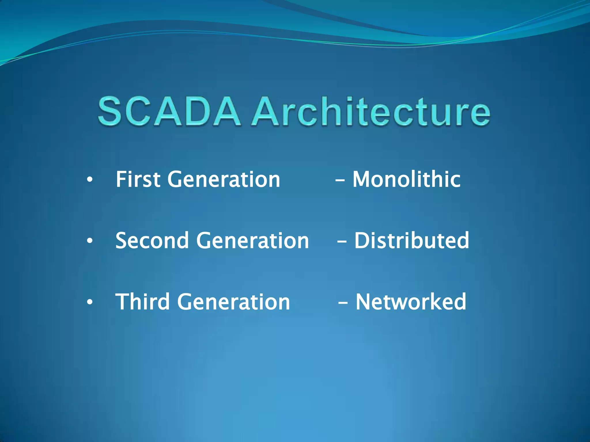 Scada architecture | PPT
