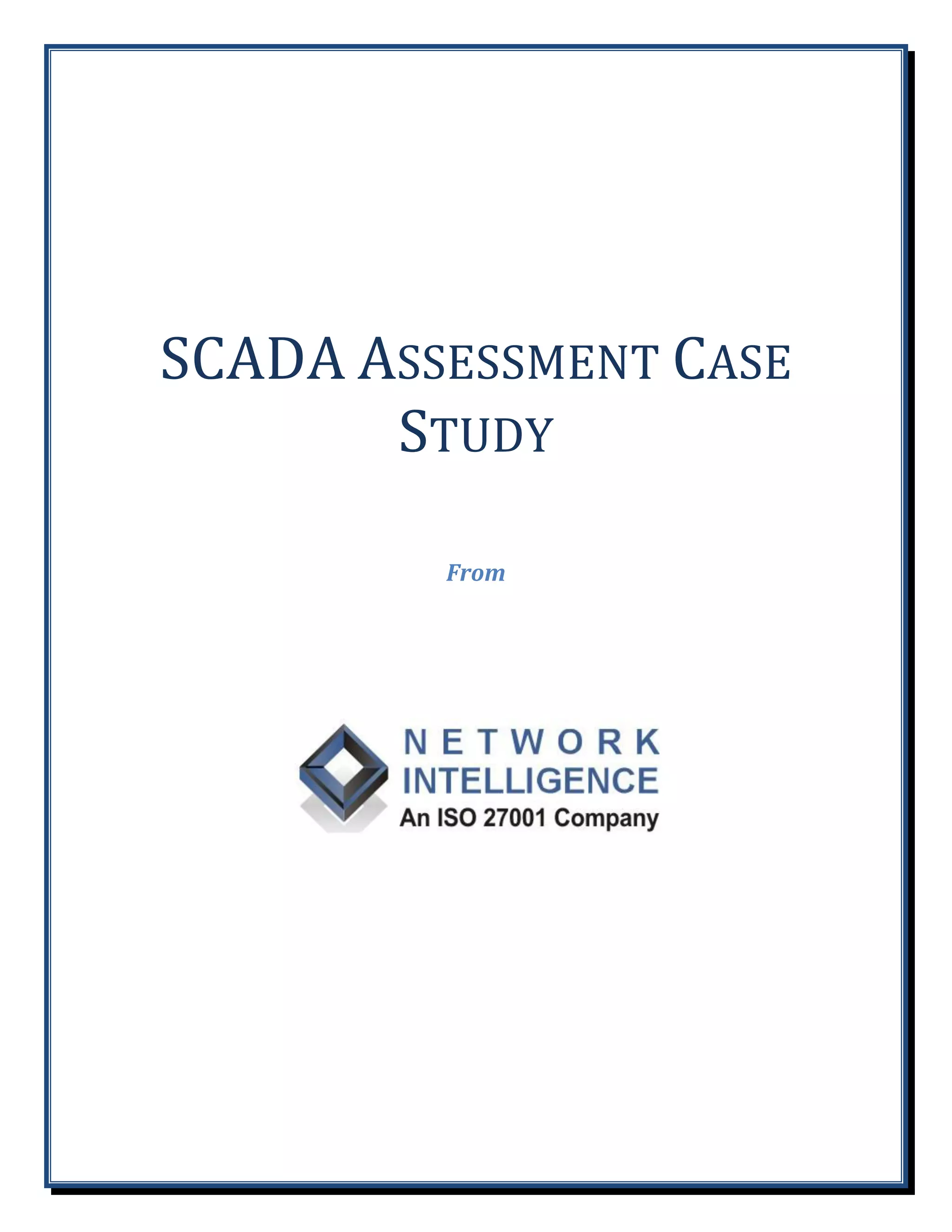 Scada assessment case study | PDF