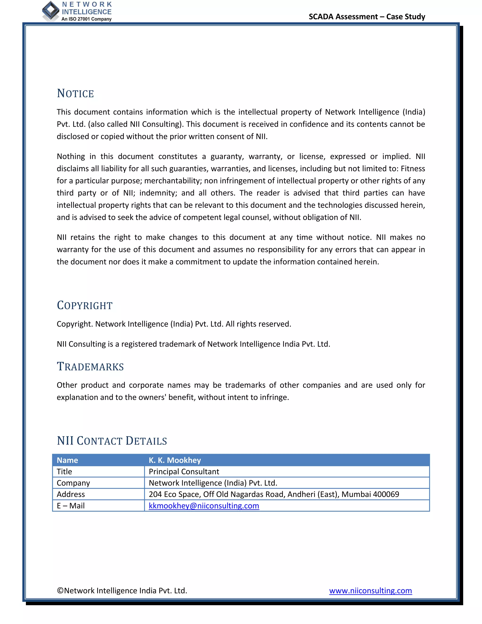Scada assessment case study | PDF