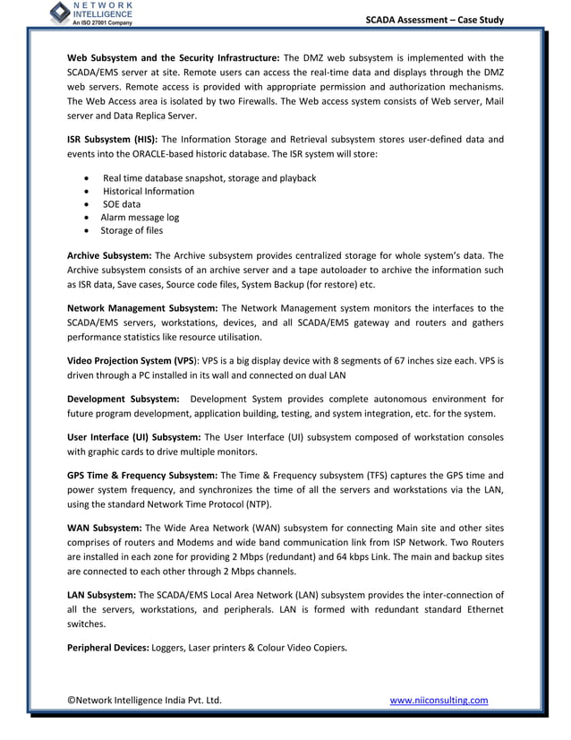 Scada assessment case study | PDF | Operating Systems | Computer ...