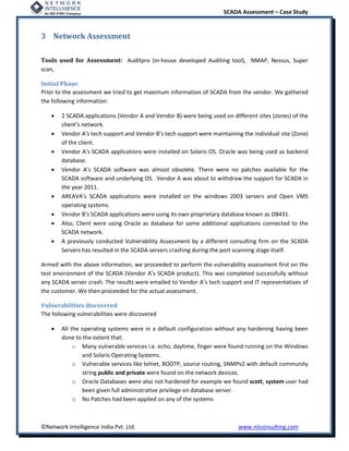 Scada assessment case study | PDF