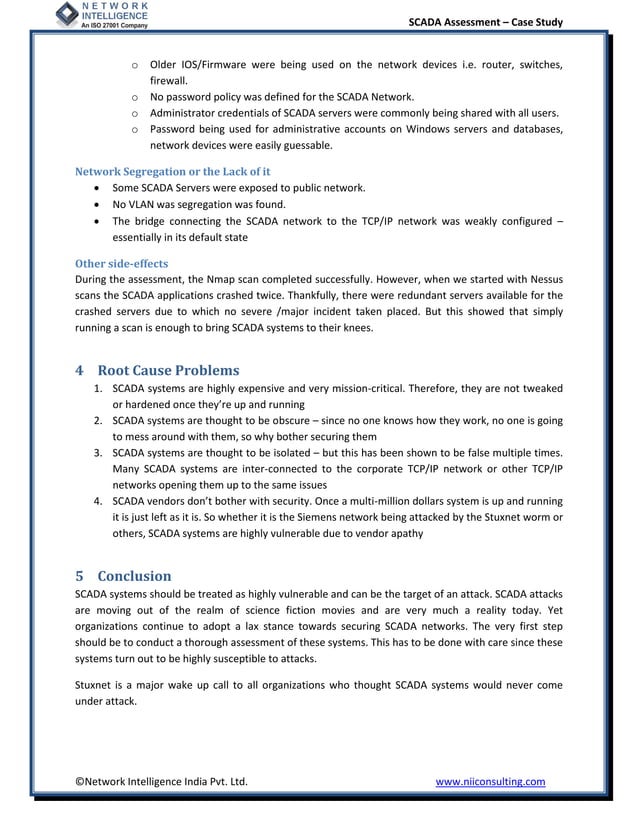 Scada assessment case study | PDF | Operating Systems | Computer ...