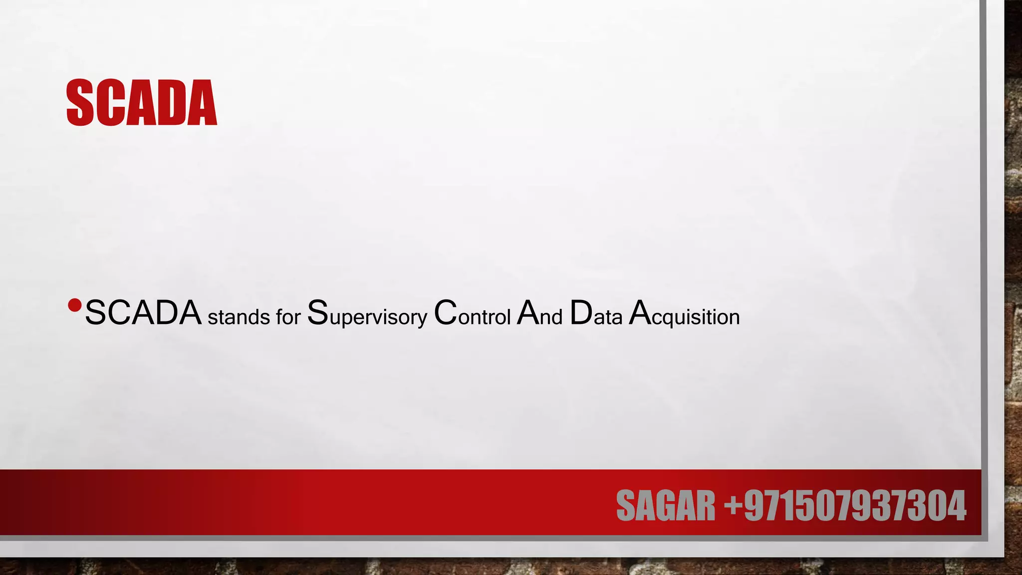 Scada Basic Training | PPTX