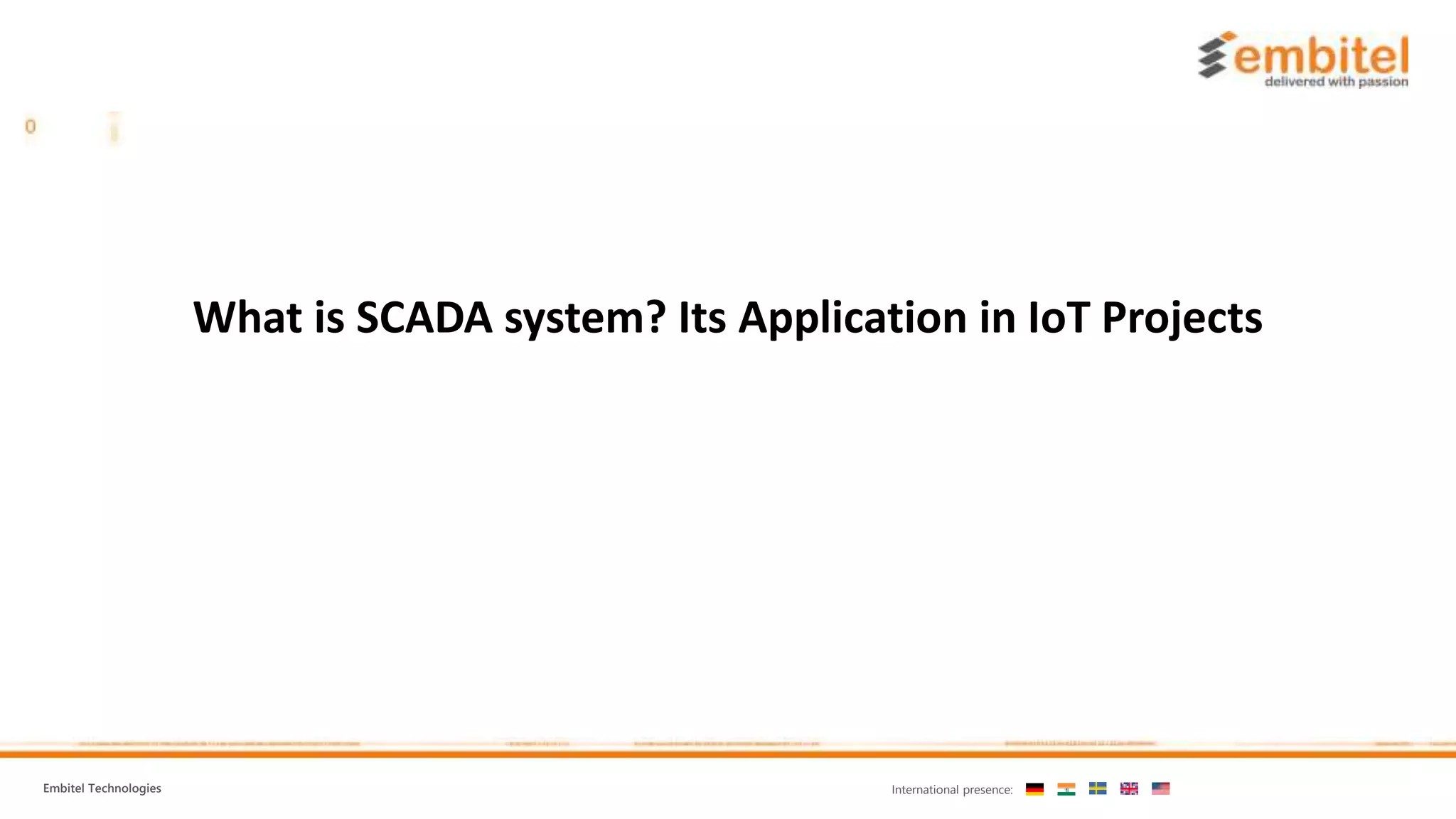 What is SCADA system? SCADA Solutions for IoT | PPTX