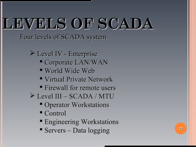 Scada Classification By-Rahul Mehra | PPT