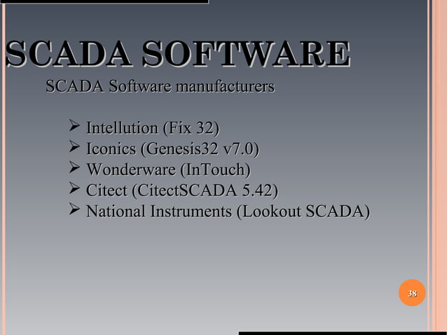 Scada Classification By-Rahul Mehra | PPT