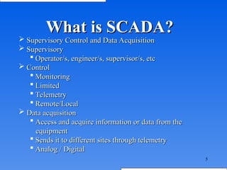 scada_classification based power point presentation | PPT