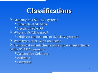 scada_classification based power point presentation | PPT