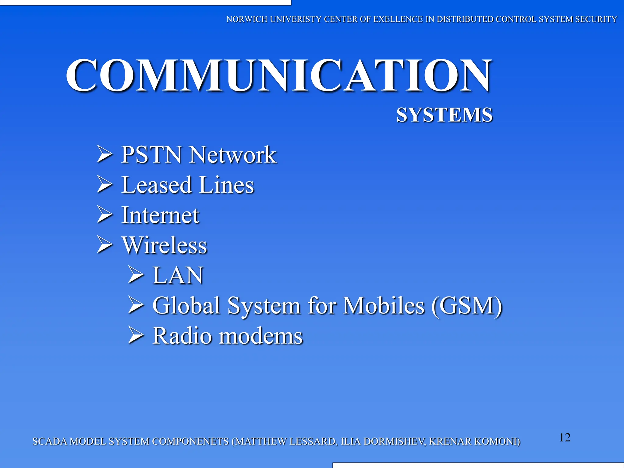 Scada Model System Components Plc Rtu Protocols Ppt