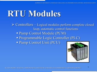 SCADA Model System Components PLC RTU Protocols | PPT