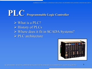 SCADA Model System Components PLC RTU Protocols | PPT