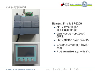 Johannes Klick, Daniel Marzin. Find Them, Bind Them - Industrial Control Systems (ICS) on the ...
