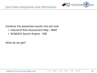 Johannes Klick, Daniel Marzin. Find Them, Bind Them - Industrial Control Systems (ICS) on the ...