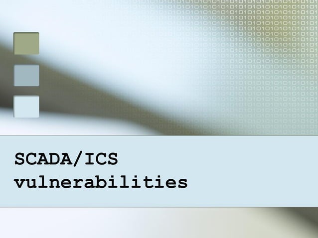 SCADA Cyber Sec | ISACA 2013 | Patricia Watson | PDF