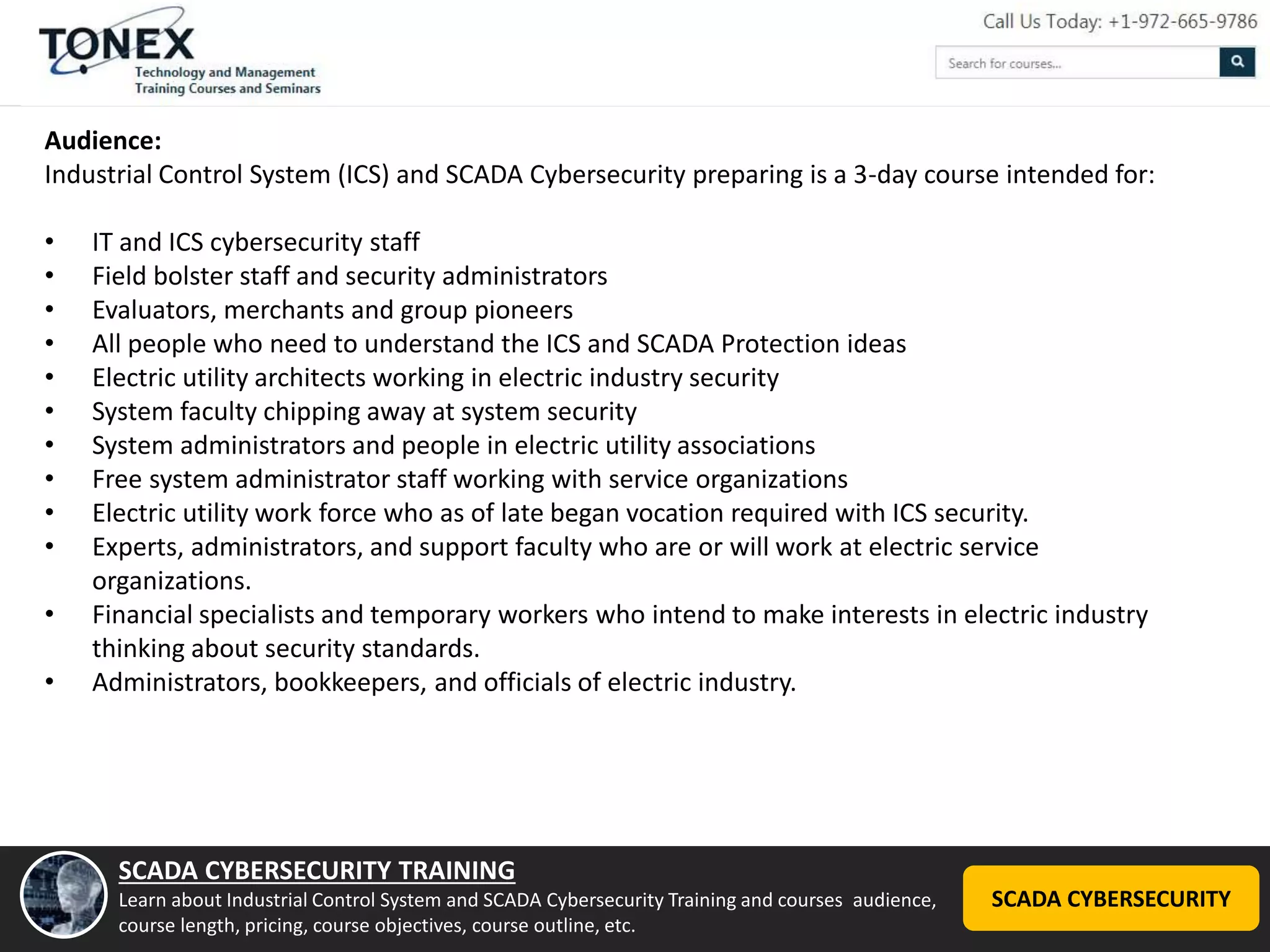 SCADA Cybersecurity Training | PPTX