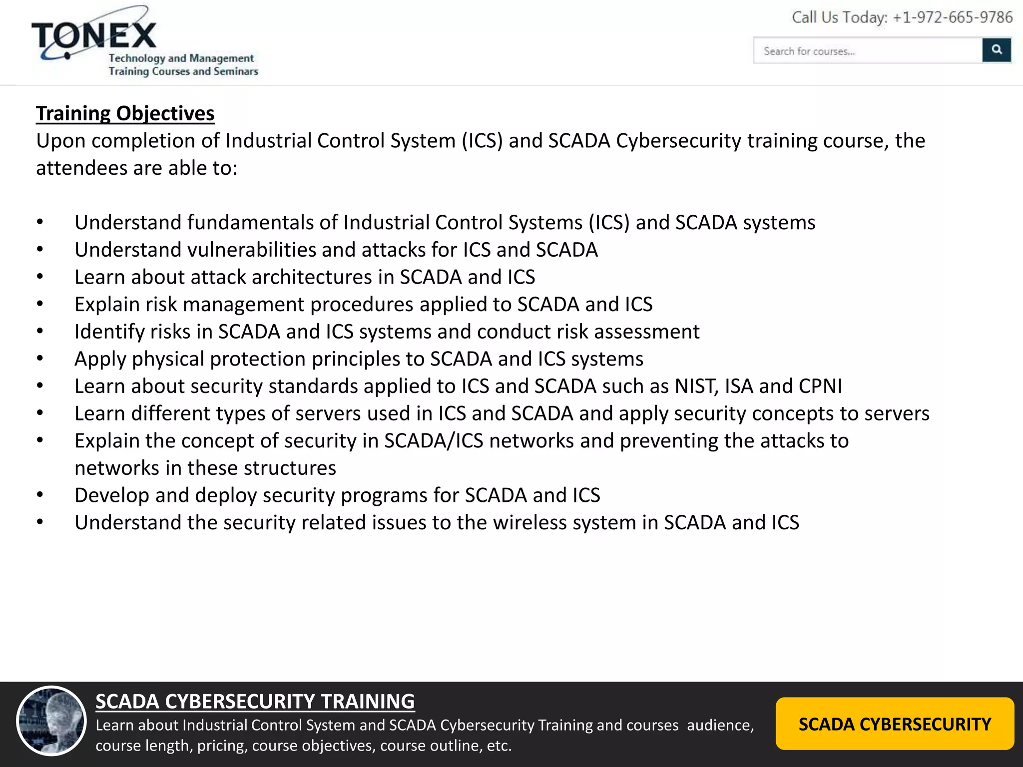SCADA Cybersecurity Training | PPTX