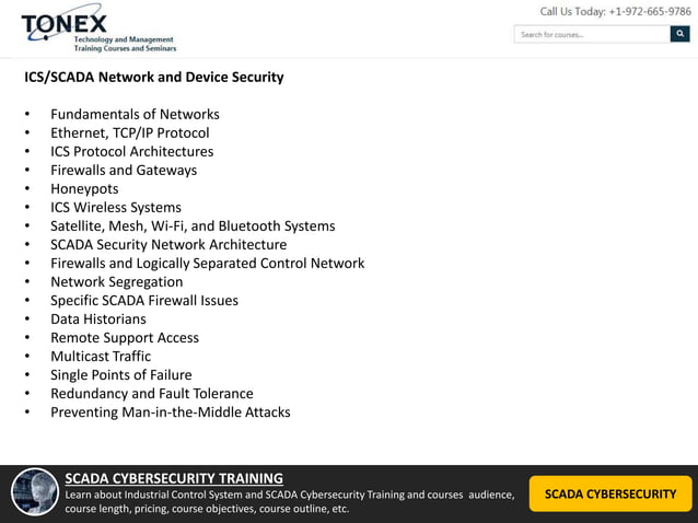 SCADA Cybersecurity Training | PPTX