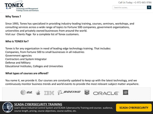 SCADA Cybersecurity Training | PPTX