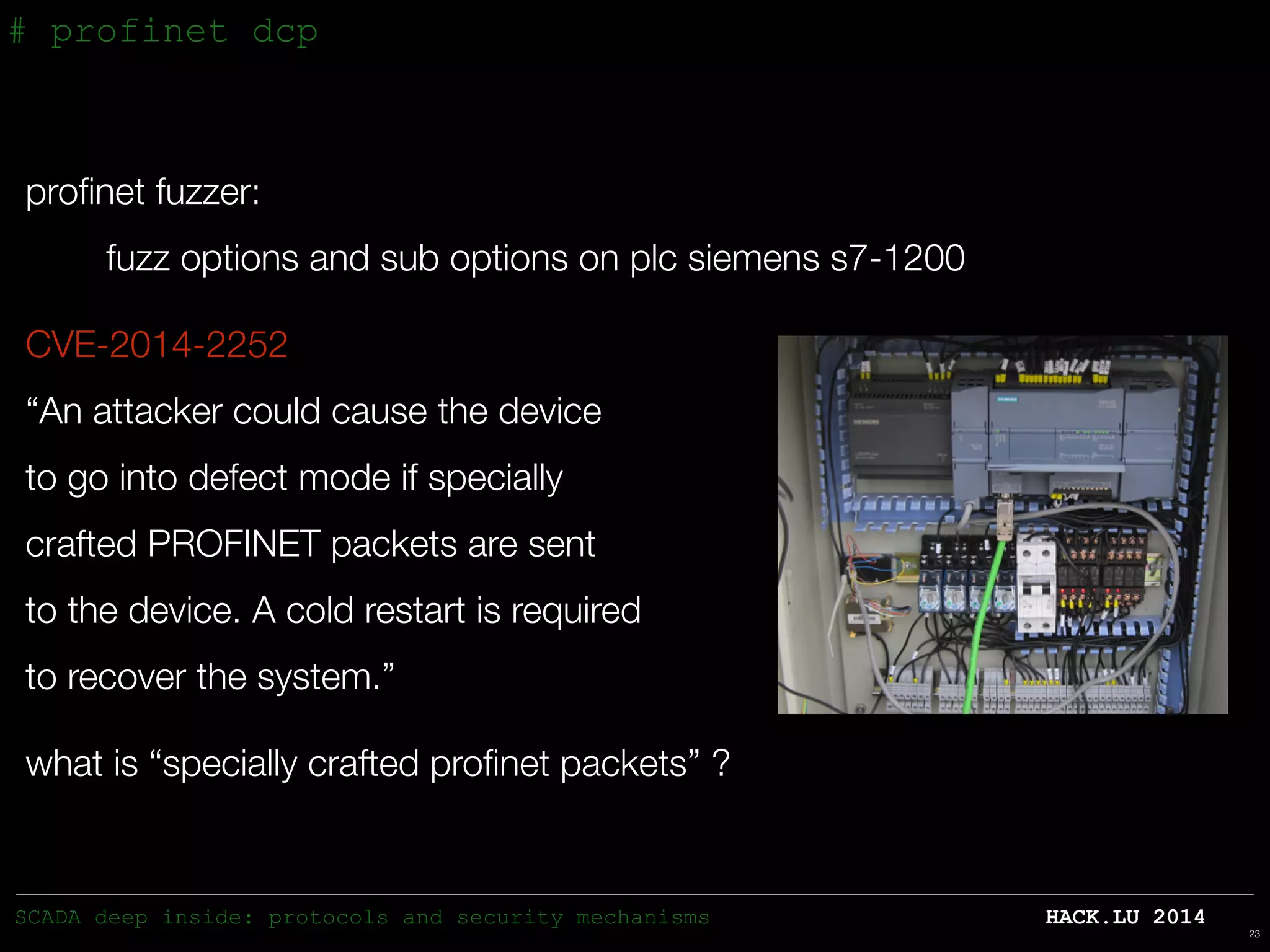 Scada deep inside: protocols and security mechanisms | PPT