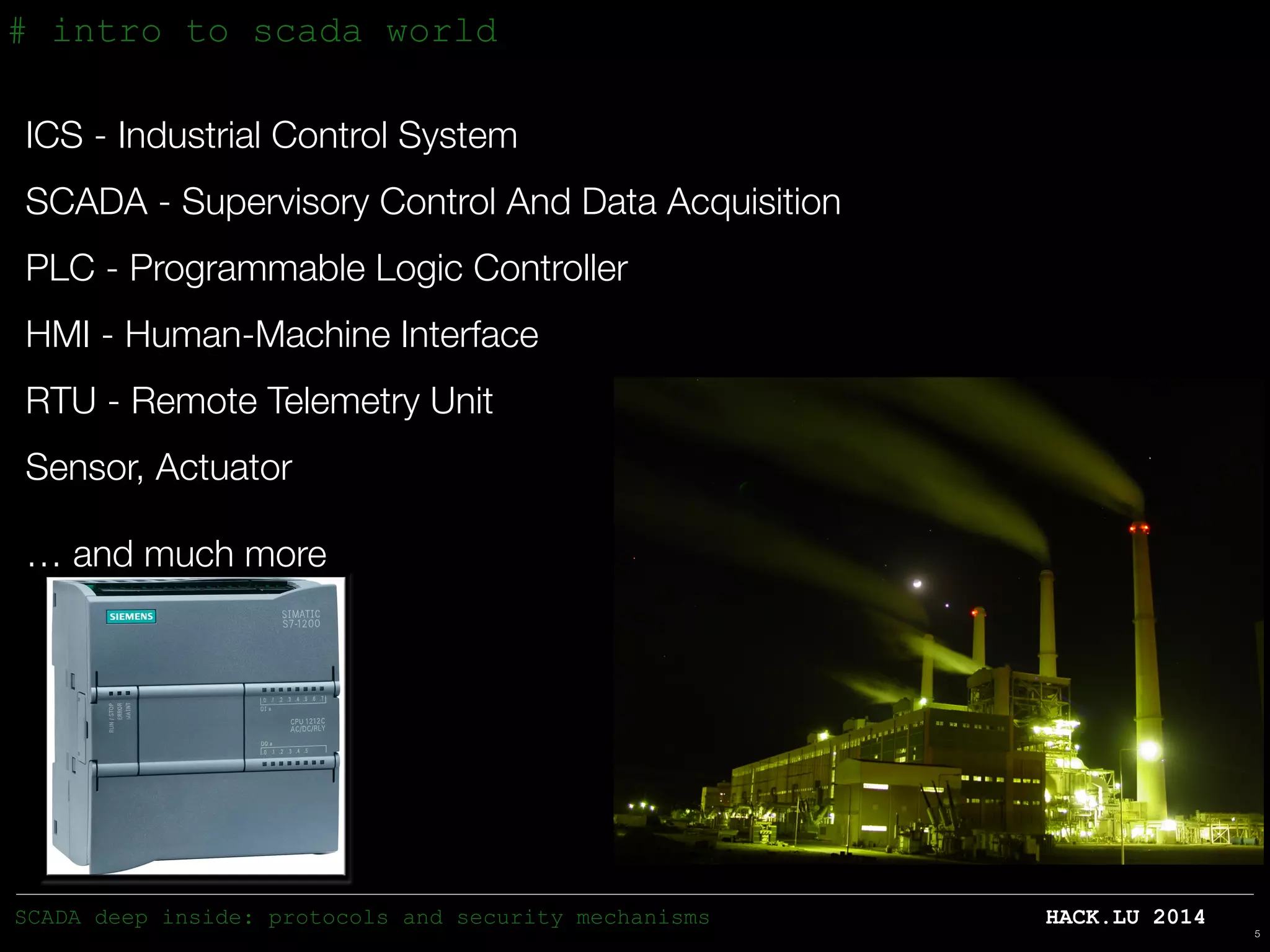 Scada deep inside: protocols and security mechanisms | PDF