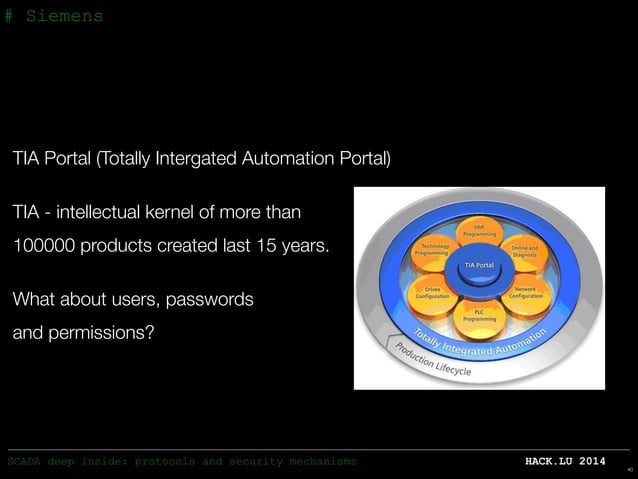 Scada deep inside: protocols and security mechanisms | PPT
