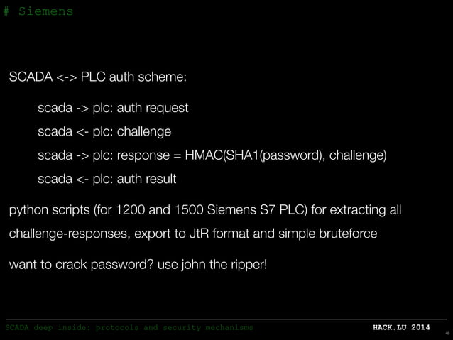 Scada deep inside: protocols and security mechanisms | PPT