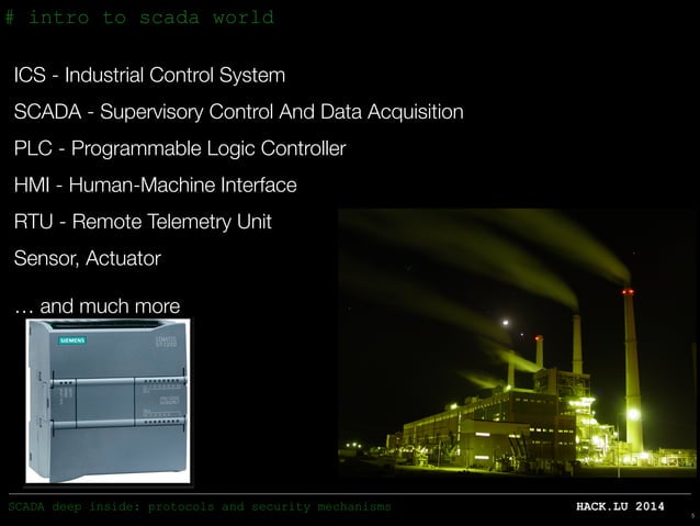 Scada deep inside: protocols and security mechanisms | PPT