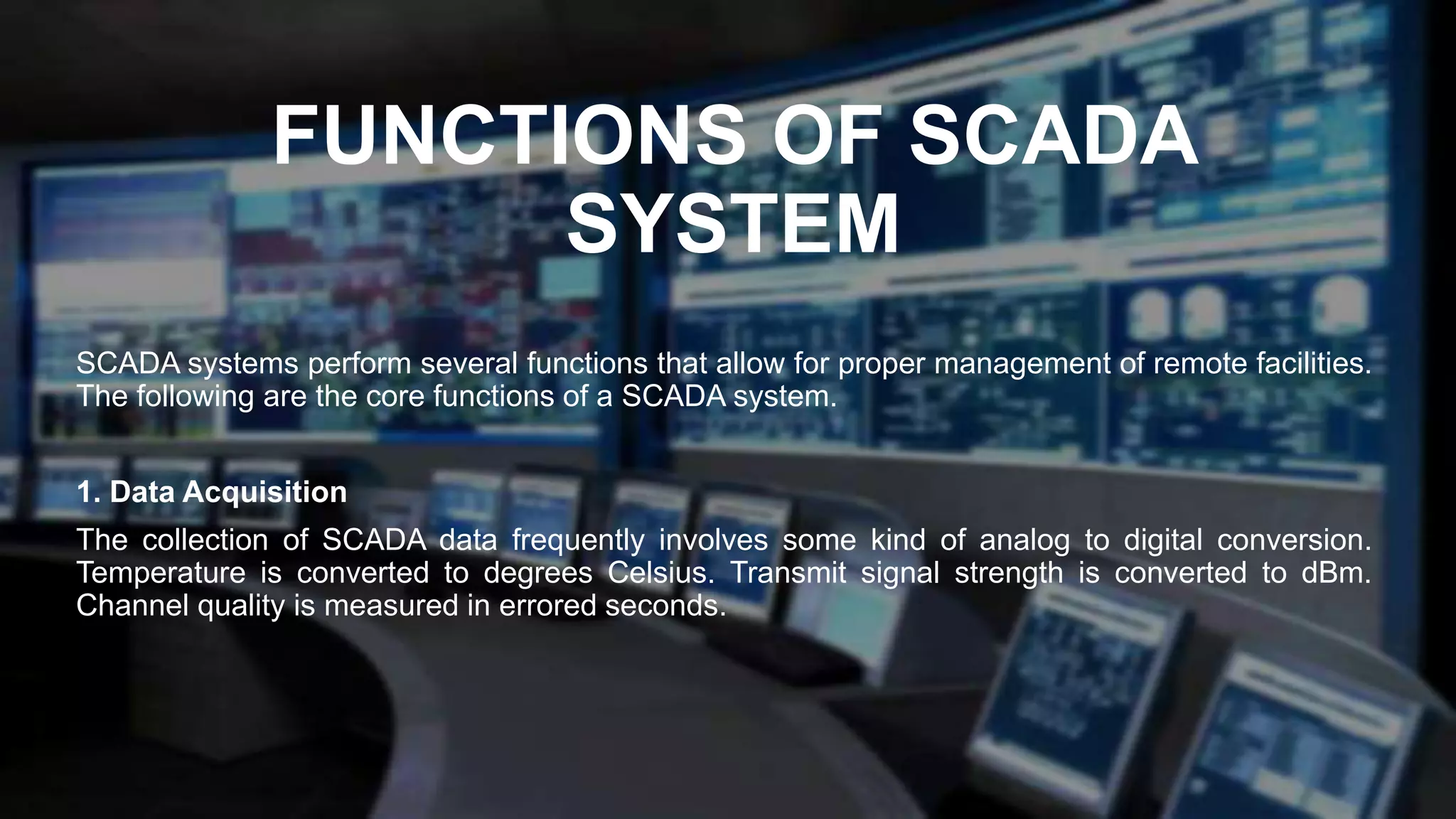 SCADA (Supervisory Control & data Acquisation) PPT | PPTX