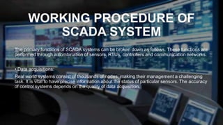 SCADA (Supervisory Control & data Acquisation) PPT | PPTX