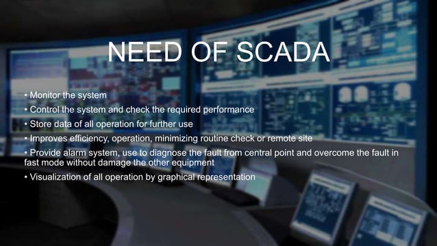 SCADA (Supervisory Control & data Acquisation) PPT | PPTX | Operating Systems | Computer ...
