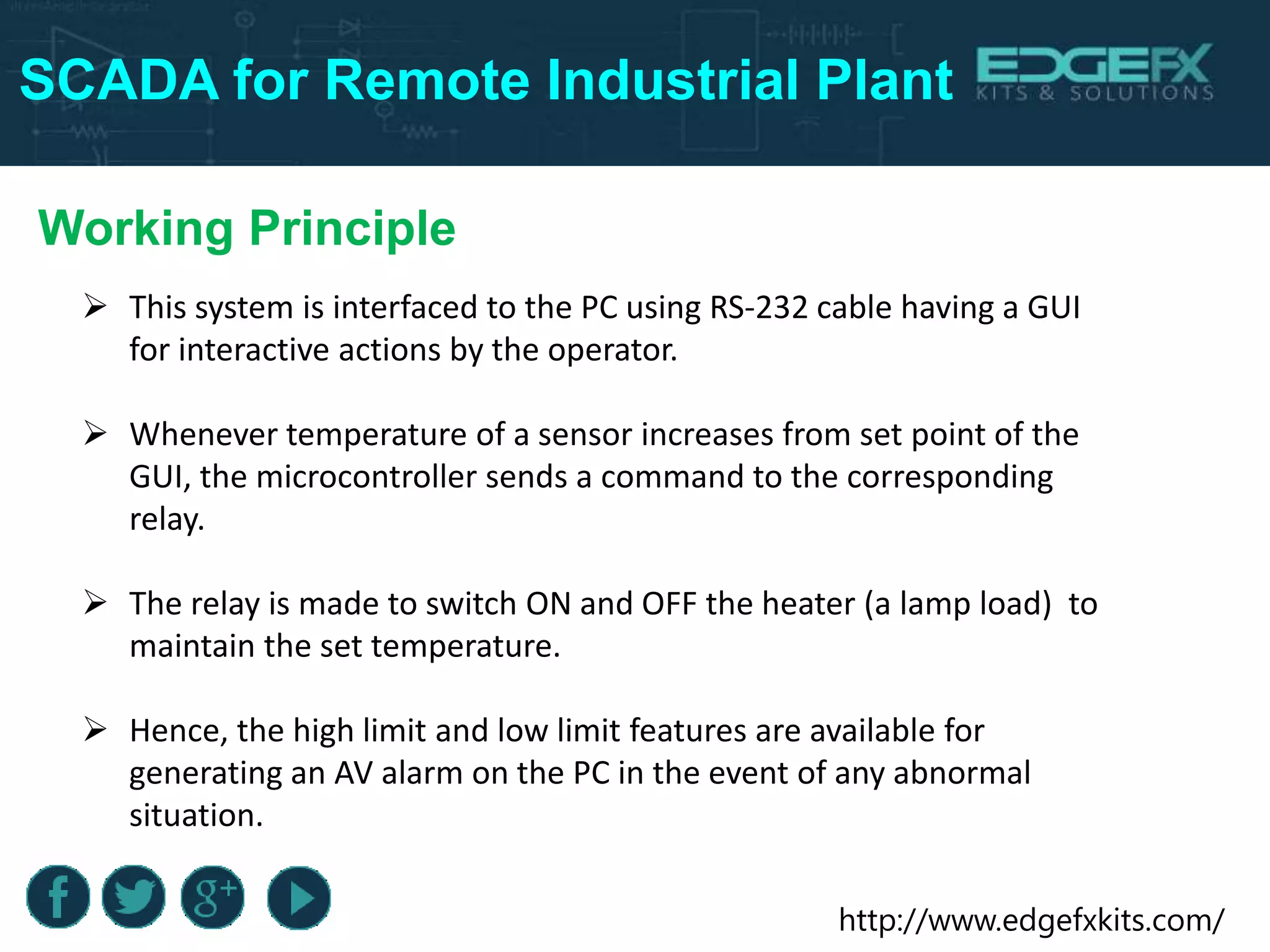 Scada for remote industrial plant | PPTX