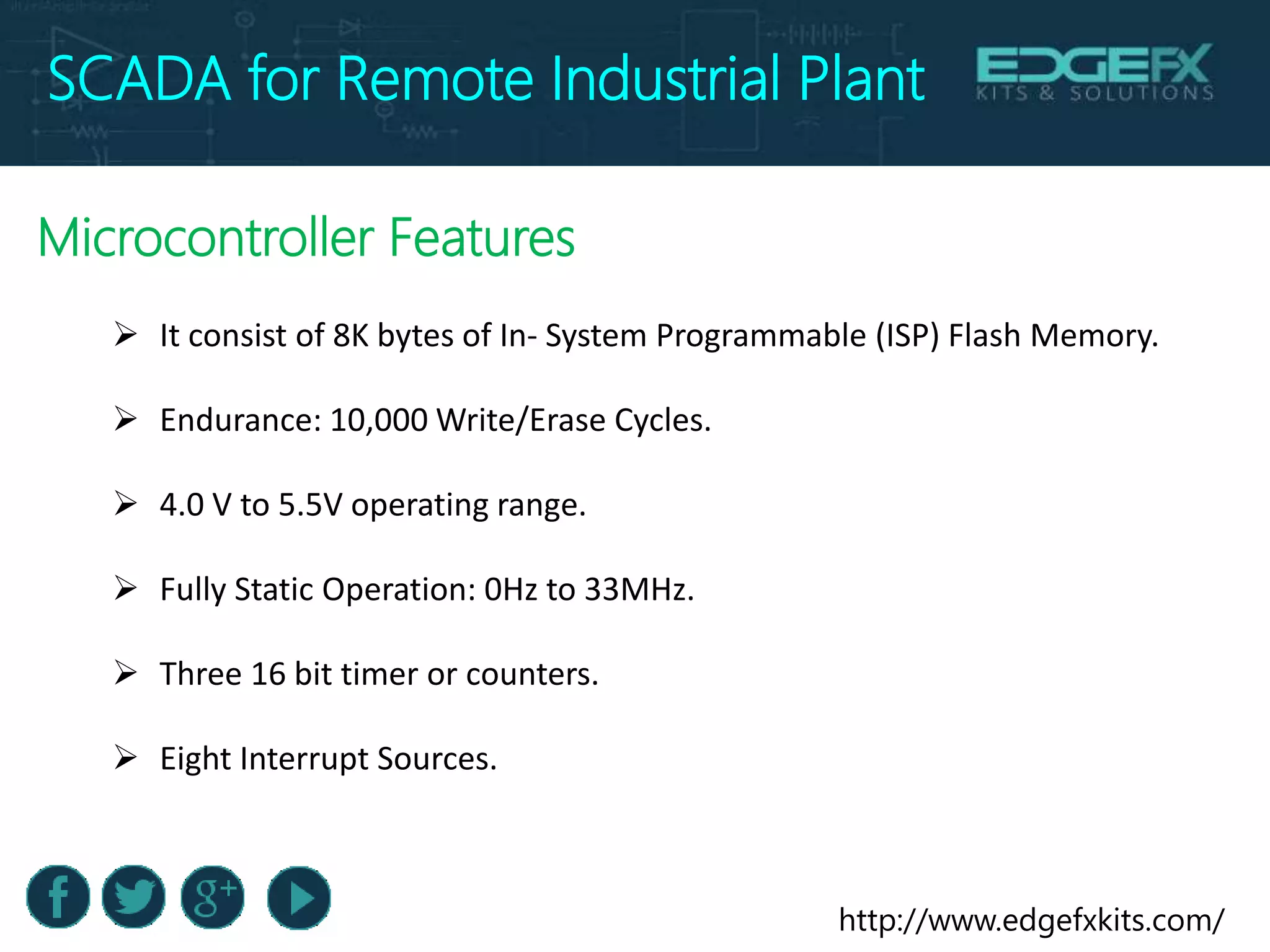 Scada for remote industrial plant | PPTX